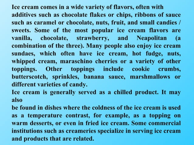 Ice cream | PPT
