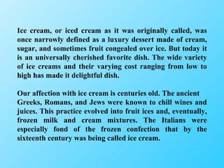 Ice cream | PPT