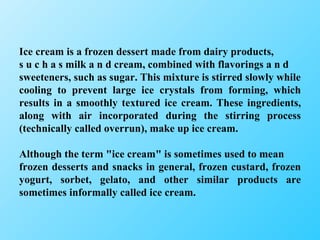 Ice cream | PPT