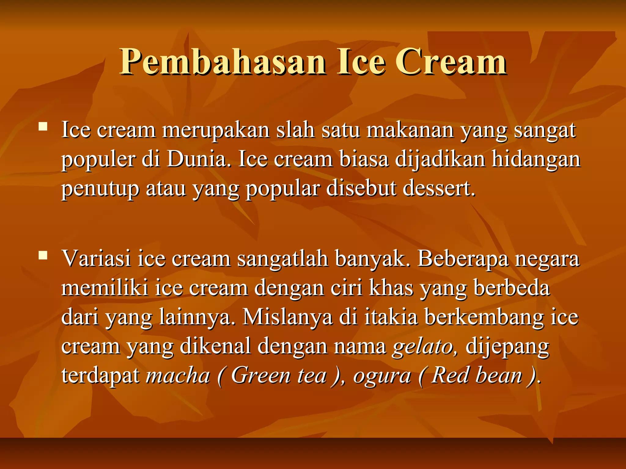 Ice cream | PPT