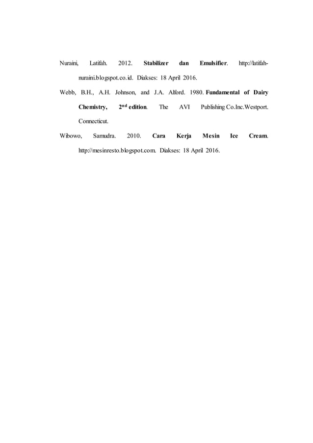 Laporan Praktikum Ice Cream | DOCX