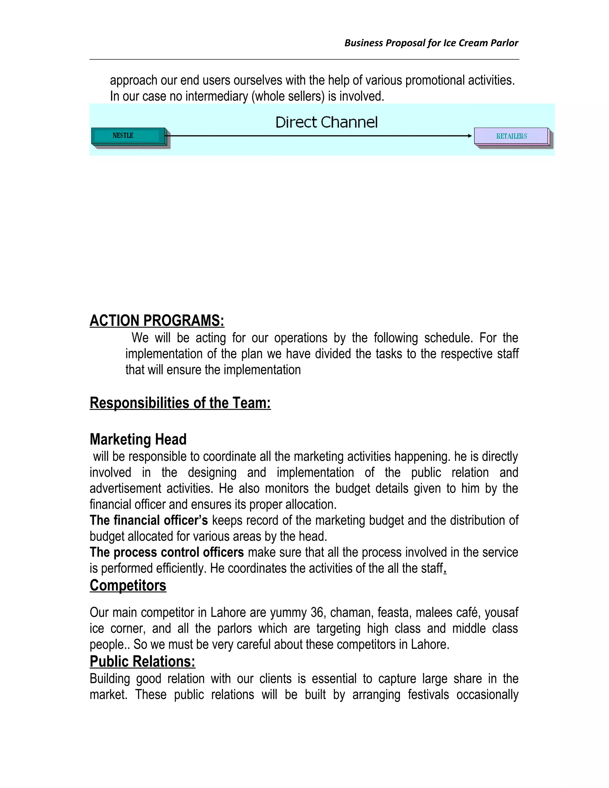 Ice cream businuss plan | DOC