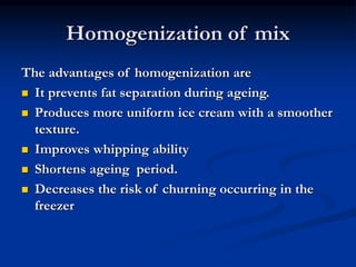ice cream manufacturing process and standards.ppt