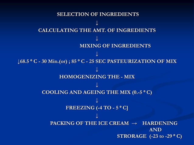ice cream manufacturing process and standards.ppt