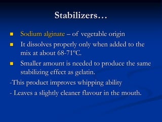 ice cream manufacturing process and standards.ppt