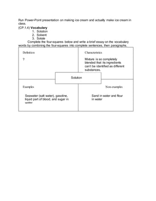 Ice cream lesson plans | DOCX