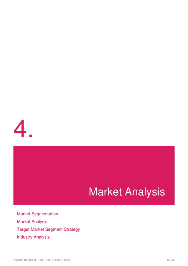 Ice Cream Parlor Business Plan Example | Upmetrics | PDF