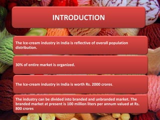 Market research on Icecream parlor in Mumbai ppt | PPT