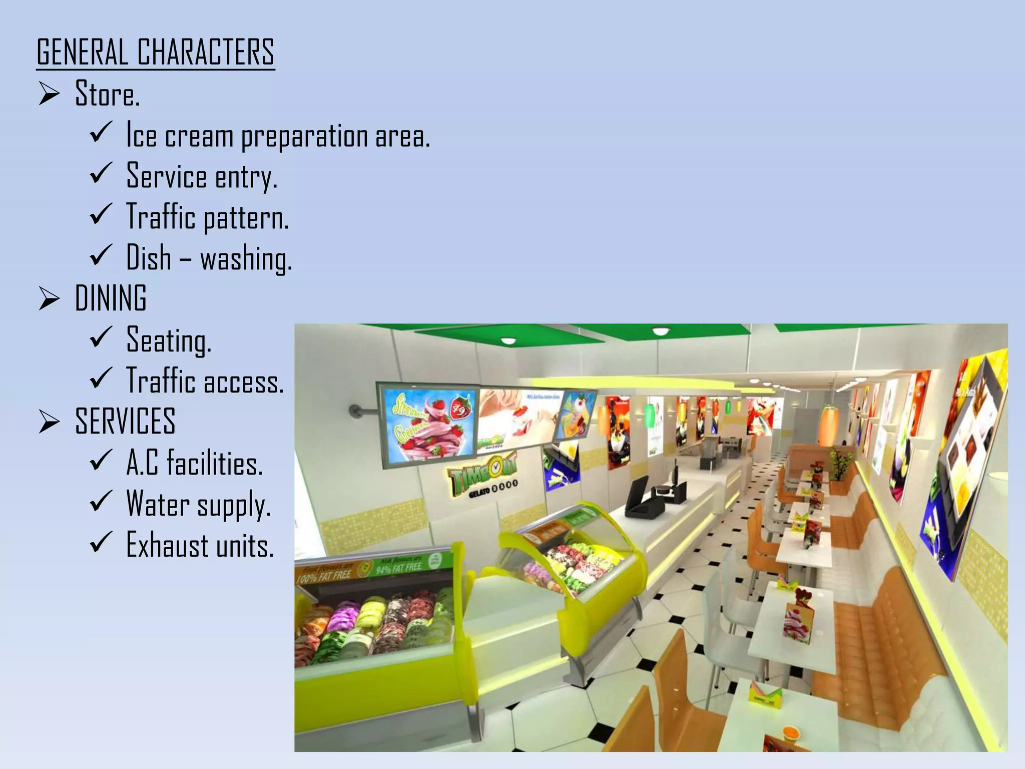 Designing a Ice cream Parlour | PPTX
