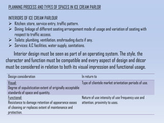Designing a Ice cream Parlour | PPTX