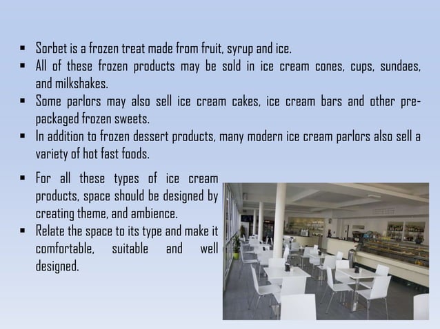 Designing a Ice cream Parlour | PPTX