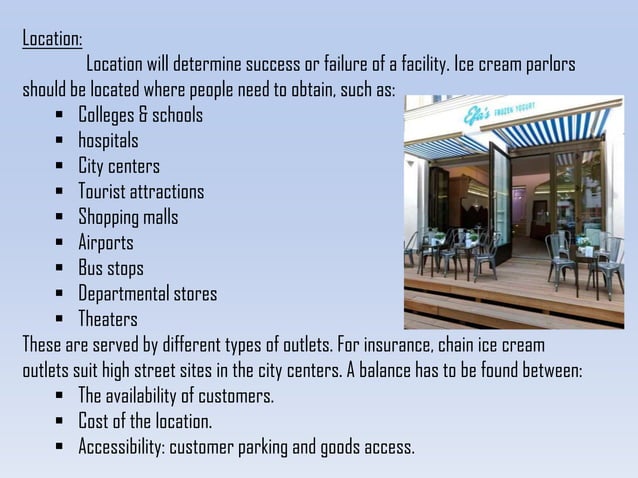 Designing a Ice cream Parlour | PPTX