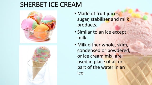 Ice cream ppt | PDF | Desserts and Baking | Food & Drink