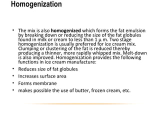 Ice cream production` | PPT | Geology | Science