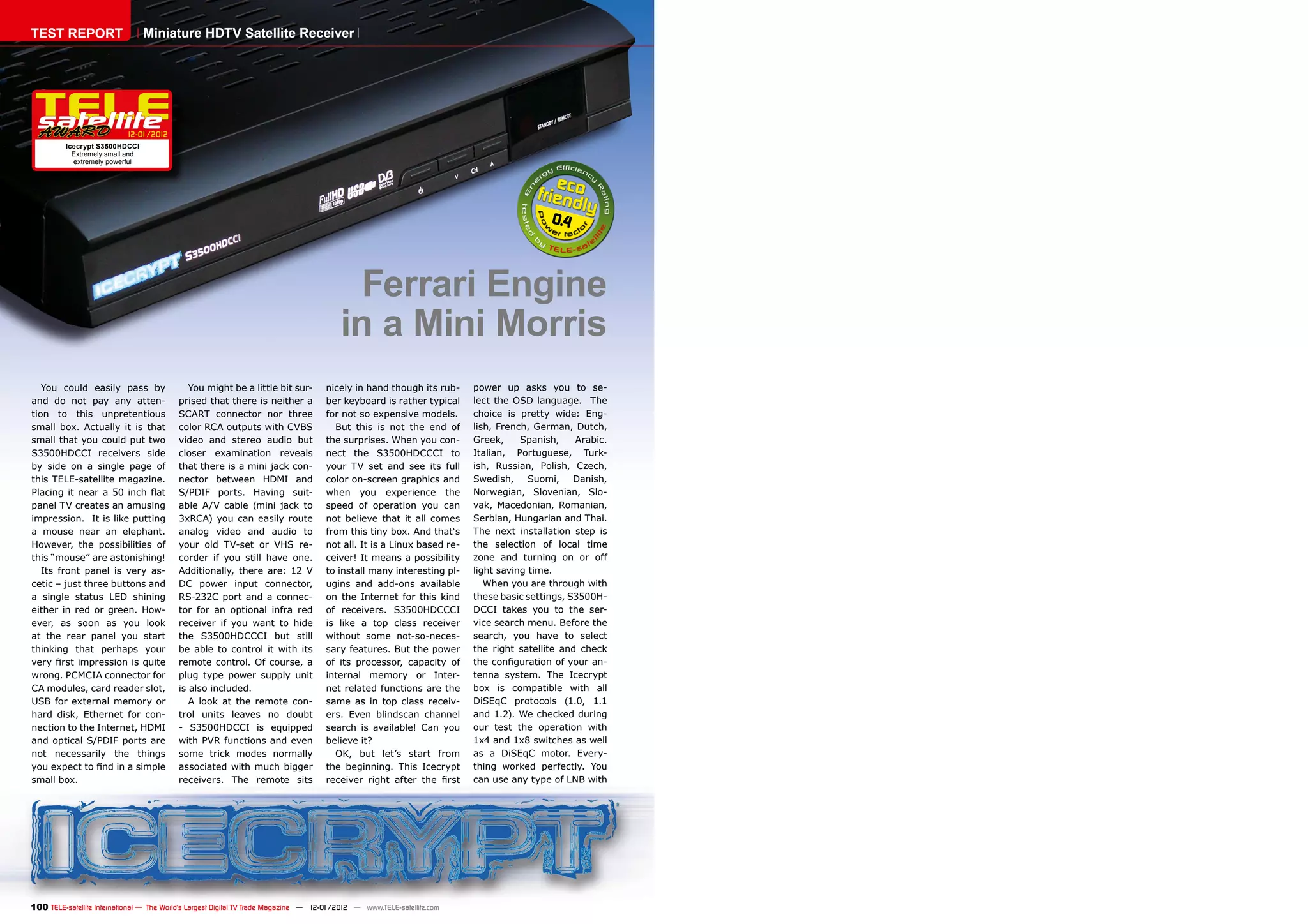 Icecrypt s3500 hdcci | PPT