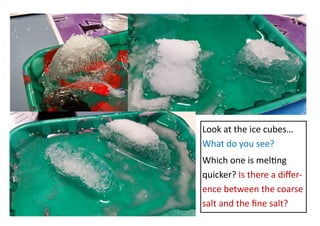 Ice cube experiment photos | PPT