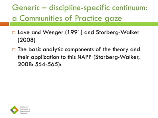 ICED-HELTASA NAPP as CoP presentation Nov 2016 | PPT