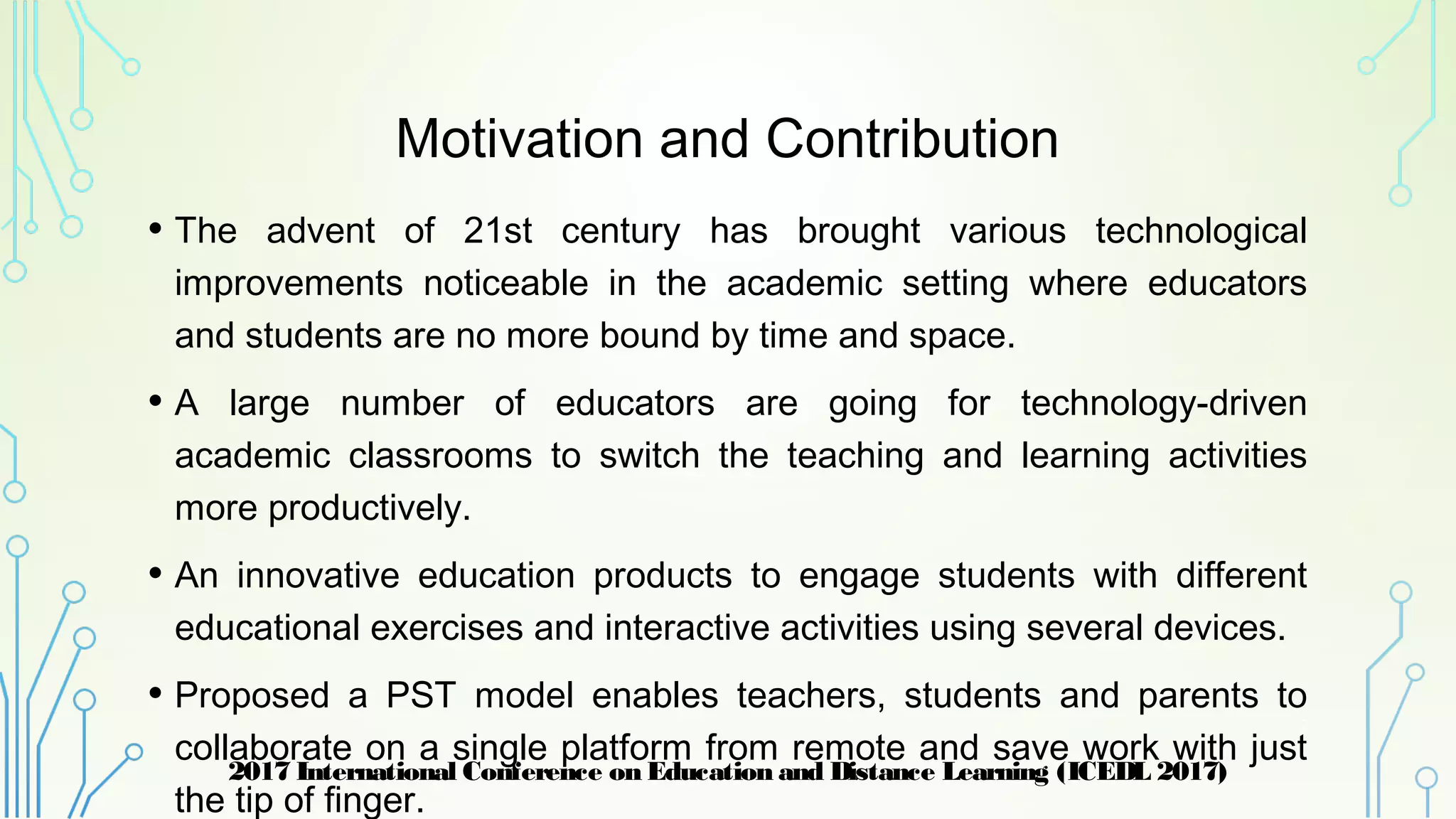 A Proposed PST Model for Enhancing E-Learning Experiences | PPT