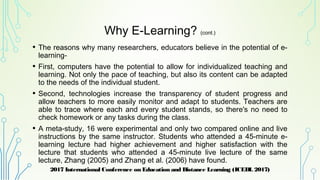 A Proposed PST Model for Enhancing E-Learning Experiences | PPT