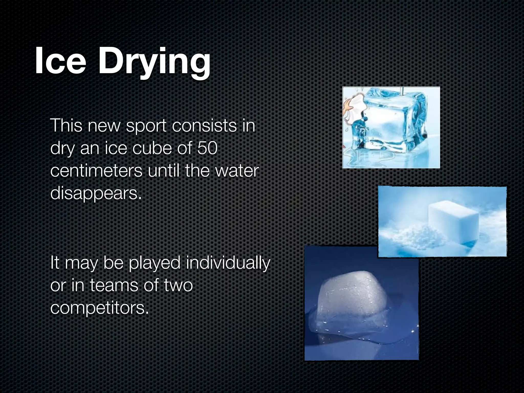 Ice drying | KEY