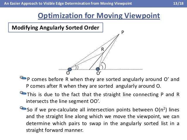 An Easier Approach to Visible Edge Determination from Moving Viewpoin…