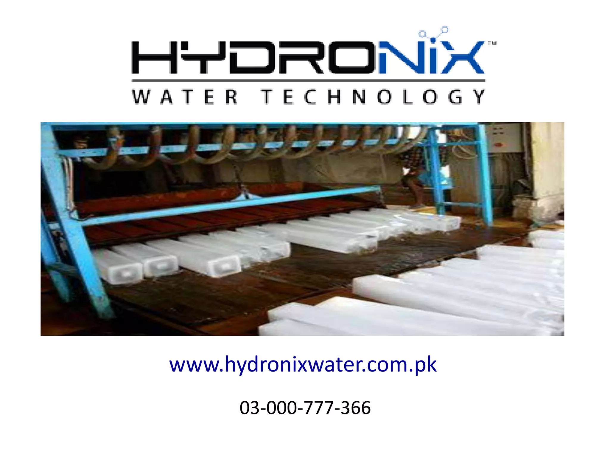 Ice factory ro plant manufacturer in Pakistan - Hydronix water ...