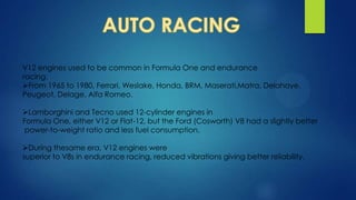 Presentation on V12 Engine | PPTX