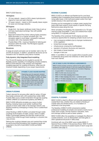ICE Flooding 2013 - MIKE by DHI Delegate Pack | PDF | Geography | Science