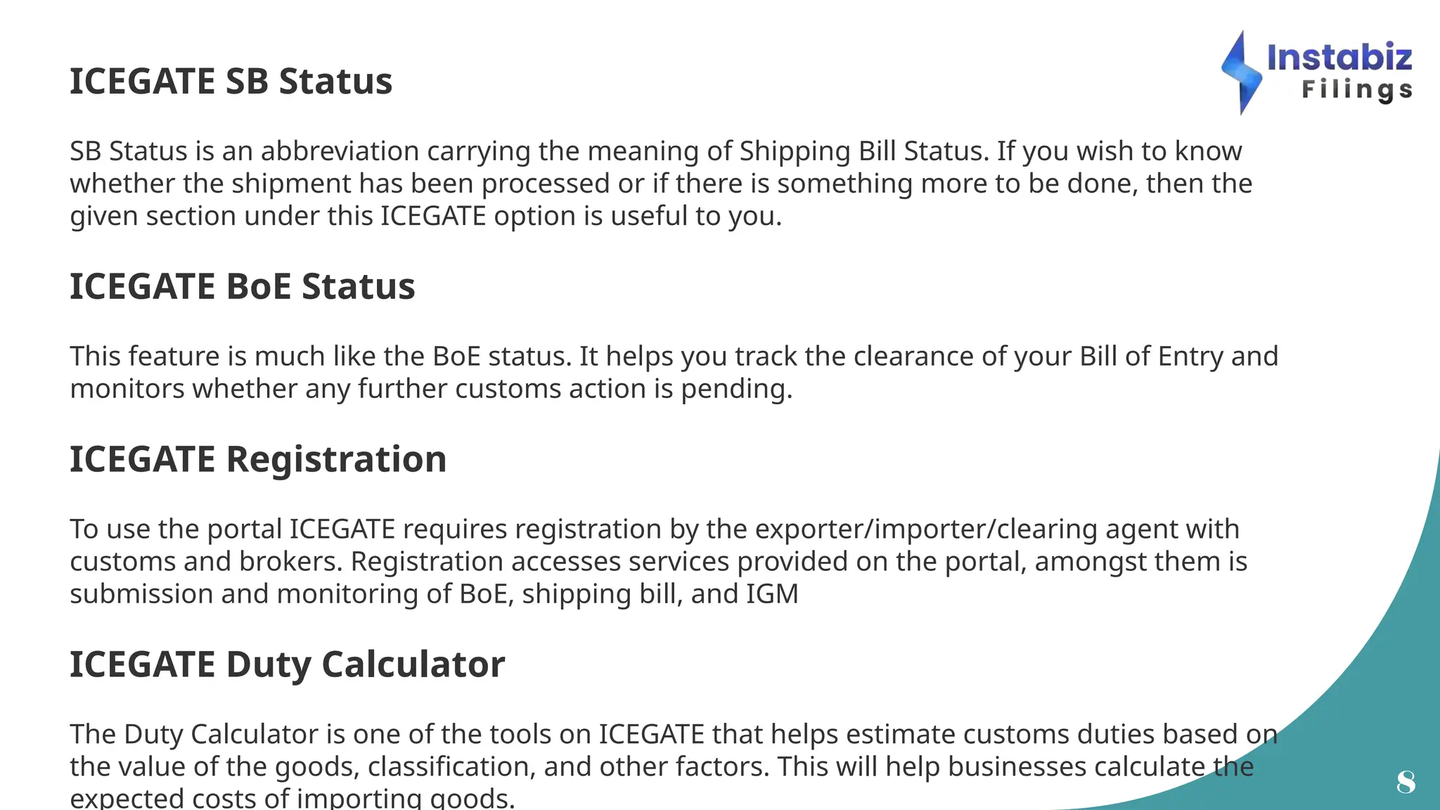 ICEGATE: Simplifying Customs and Trade Processes | PPTX