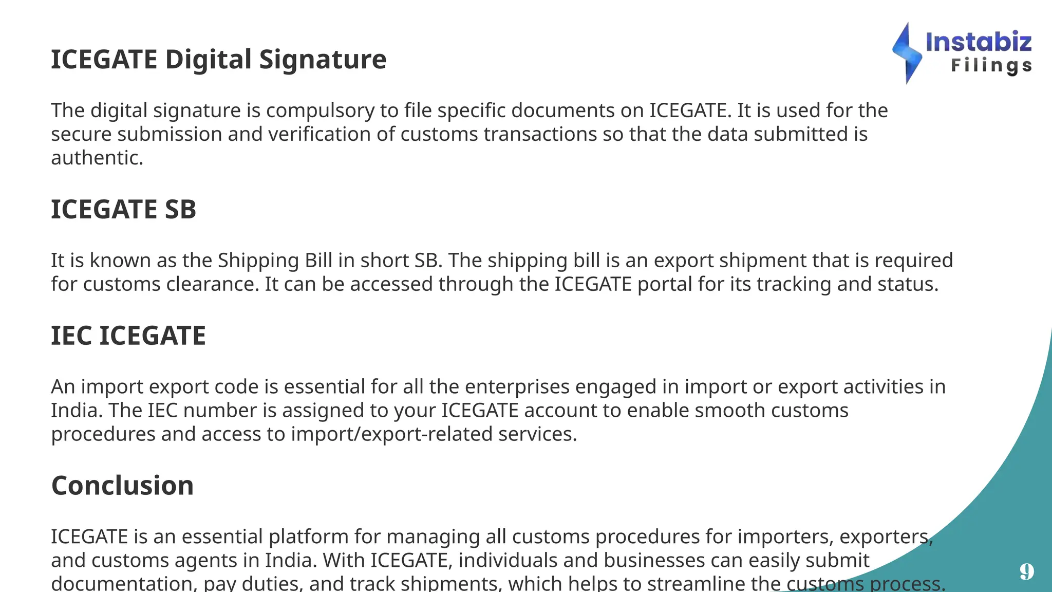 ICEGATE: Simplifying Customs and Trade Processes | PPTX