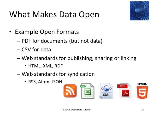 Open Data Tutorial at ICEGOV