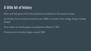 Cole's Ice Hockey Presentation | PPT