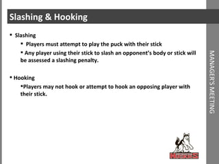 Ice Hockey Managers Ppt | PPT