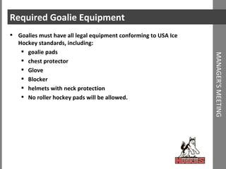 Ice Hockey Managers Ppt | PPT