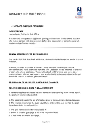 Ice hocky rule | PDF