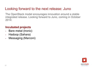 OpenStack Marketing Meeting - Icehouse Release | PPTX | Cloud Computing | Internet