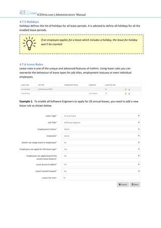 Ice Hrm Administrator Manual | PDF | Databases | Computer Software and Applications