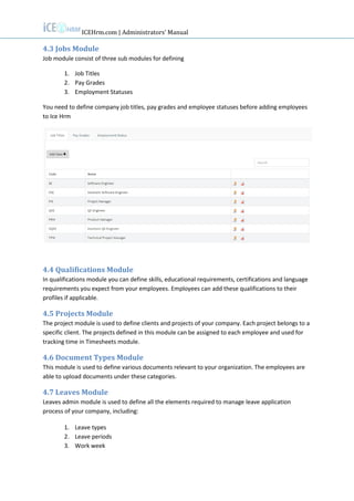 Ice Hrm Administrator Manual | PDF | Databases | Computer Software and Applications