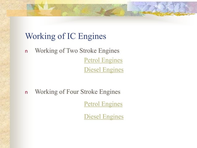 IC ENGINE IC ENGINE IC ENGINE IC ENGINE IC ENGINE IC ENGINE IC ENGINE | PPT