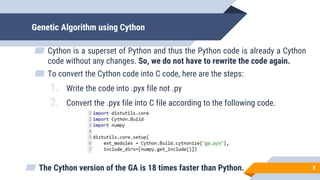 ICEIT'20 Cython for Speeding-up Genetic Algorithm | PPT