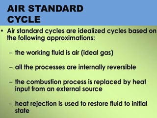 air standard, fuel air and actual cycles | PPTX