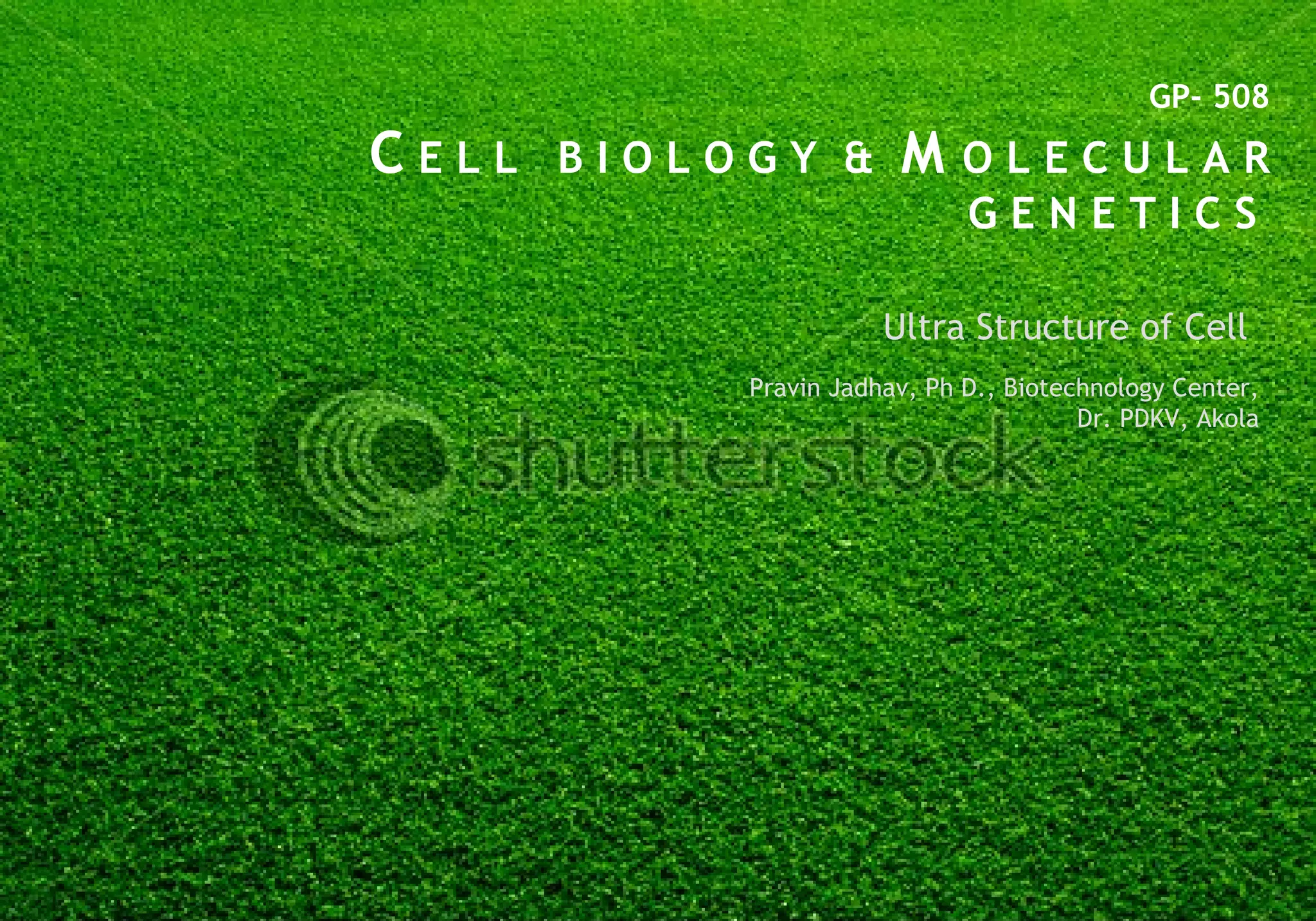 Ultra structure of cell | PPT