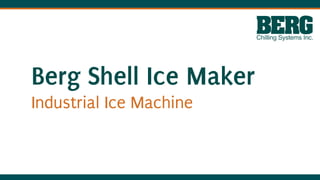 Berg Shell Ice Maker | PPT