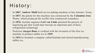 Ice making and manufacturing | PPTX