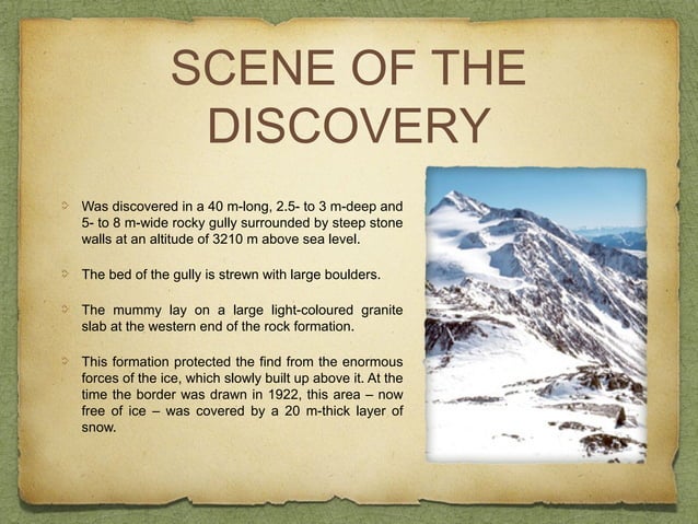 Iceman discovery | PPT | Geology | Science