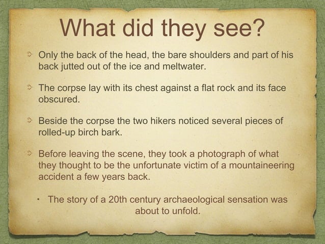 Iceman discovery | PPT | Geology | Science