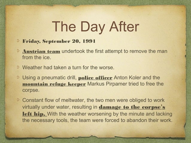 Iceman discovery | PPT | Geology | Science