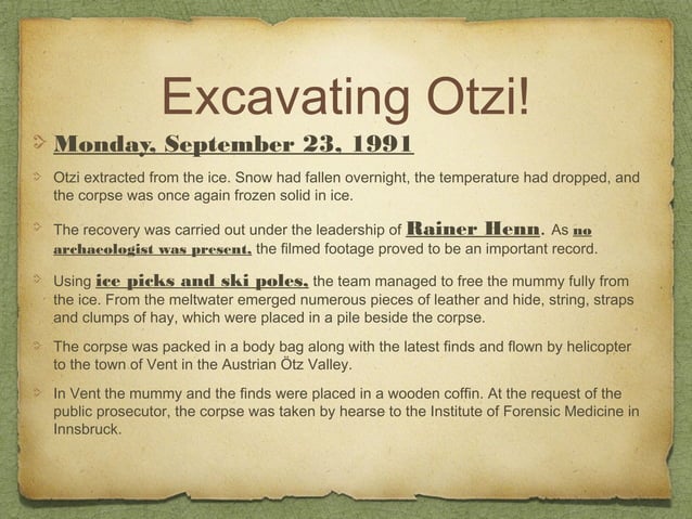 Iceman discovery | PPT | Geology | Science