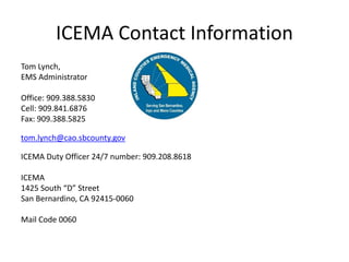 Icema overview our lemsa rev 5: 2019 | PDF | First Aid | Injuries