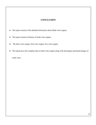 MULTIVALVE ENGINE | PDF
